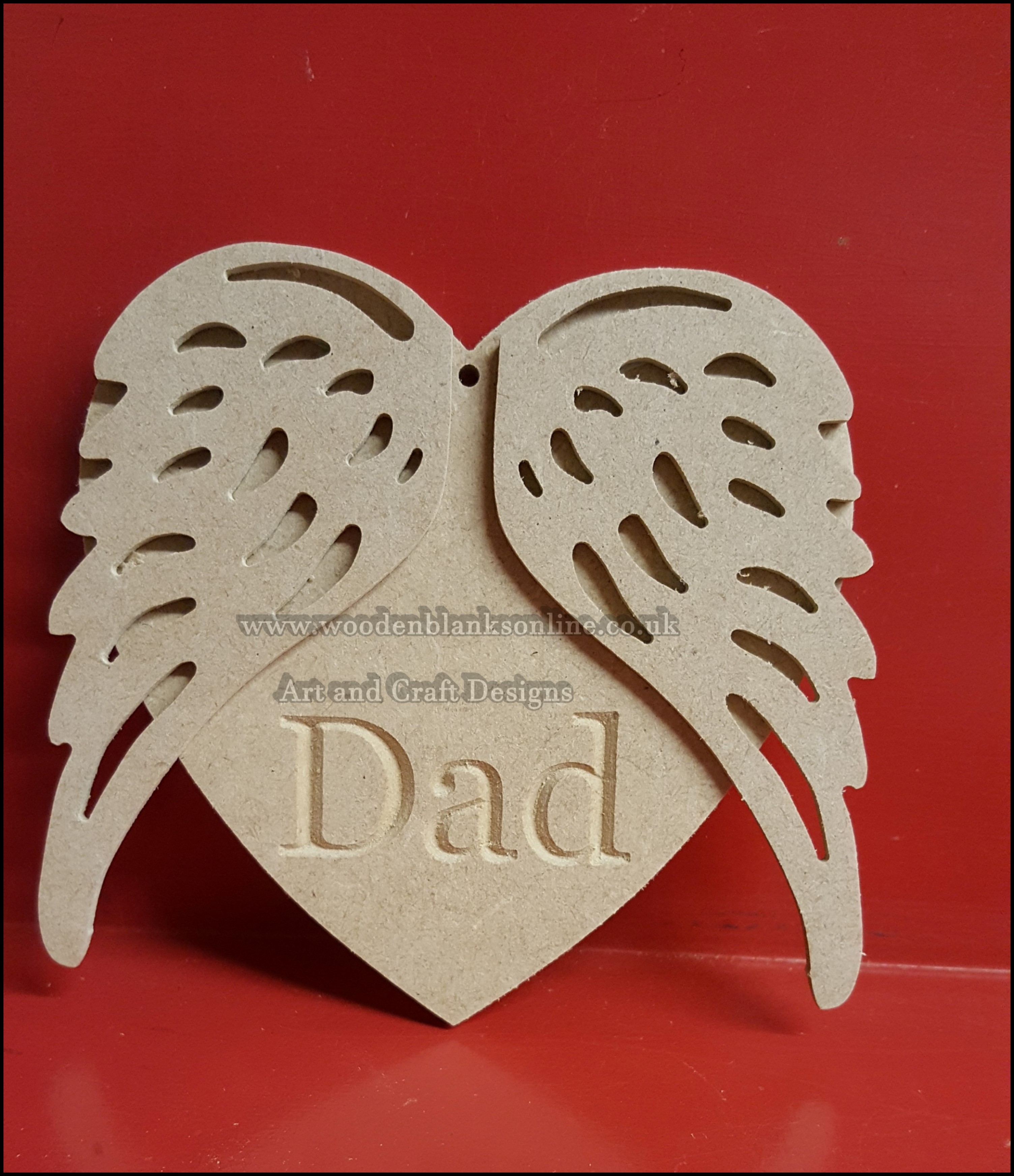 Angel Wings Dad - Wooden Blanks OnlineWooden Blanks Online