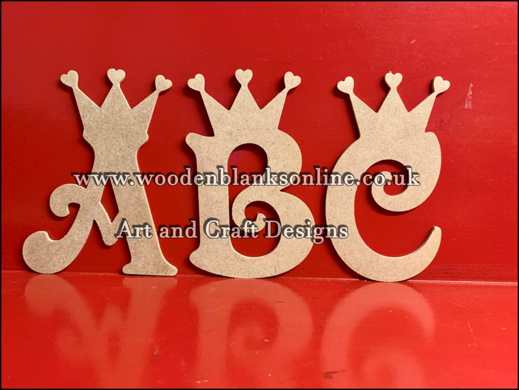 Crown Alphabet Letters - Wooden Blanks OnlineWooden Blanks Online